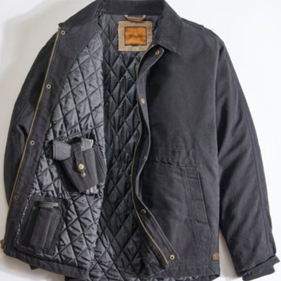 Venado | Jackets & Coats | Canvas Concealed Carry Jacket Black Xl ...